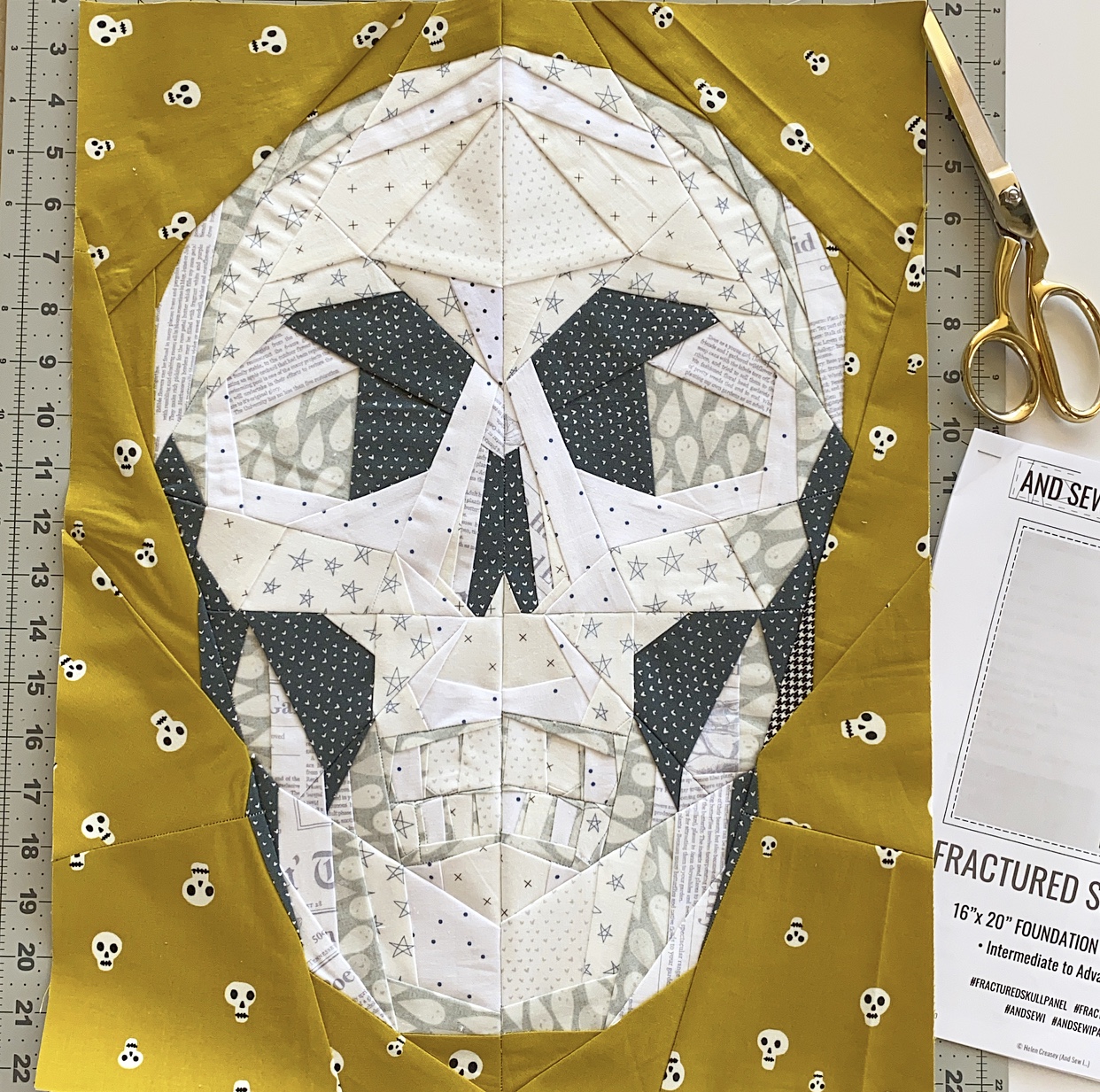 About The Fractured Skull Panel Pattern – And Sew I