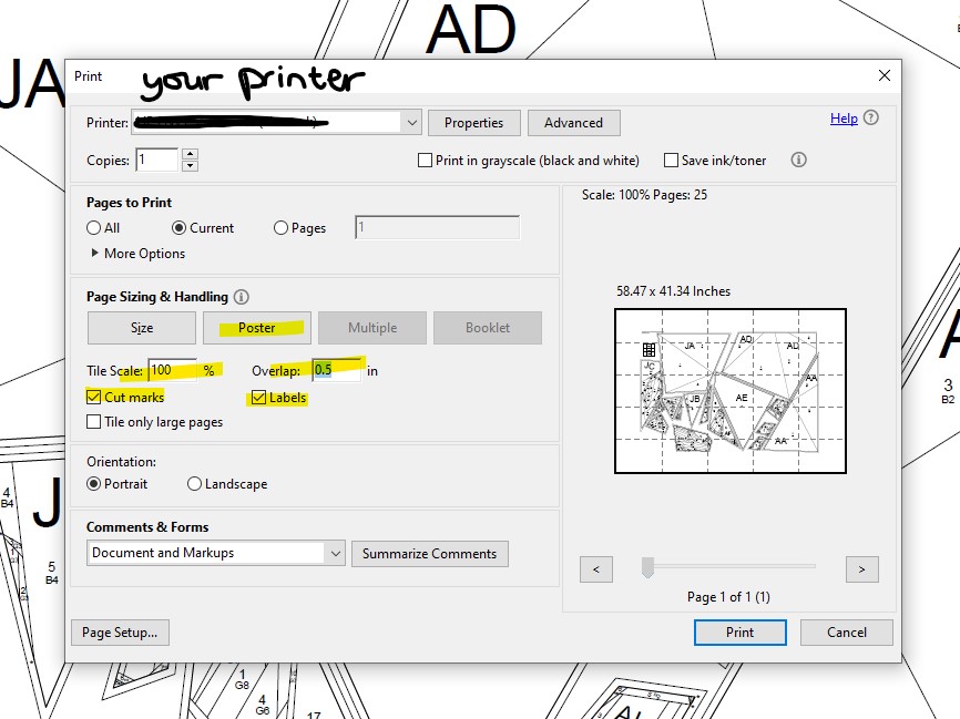 Printing Large Format Files at Home – And Sew I